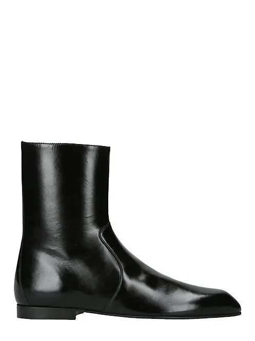 Khaite Colt Leather Ankle Boots - Black