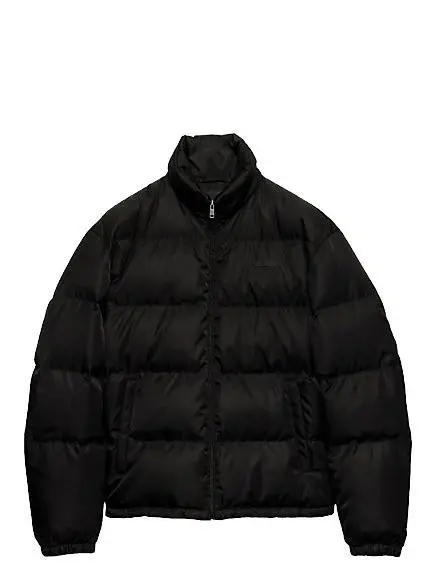 Prada Medium-weight Re-nylon Down Jacket - Black