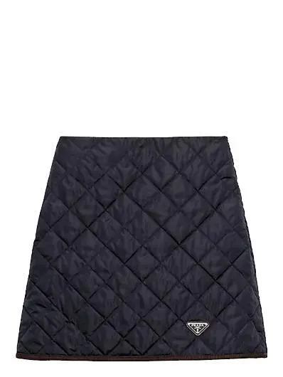 Prada Lightweight Re-nylon Mini Skirt - Blue