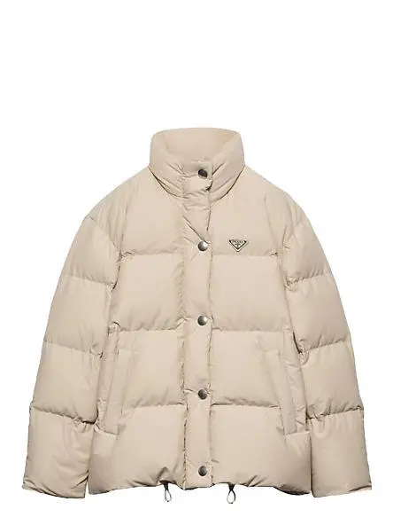 Prada Cotton-blend Down Jacket - Neutral