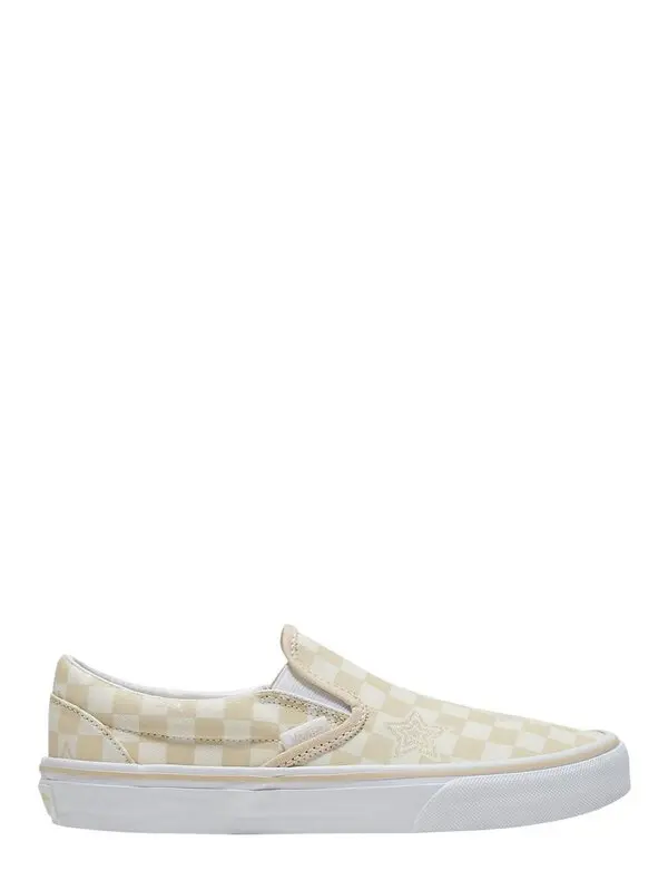 VANS Classic Slip-on Checkerboard Stars - Tan