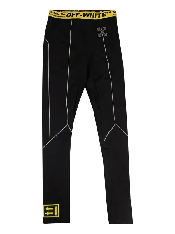 Off-White Neoprene Sport Leggings - Black