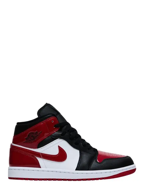 JORDAN 1 Mid 'patent B Toe - Red