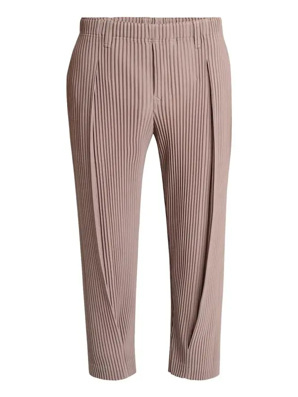 Issey Miyake Tailored Single Pleat Pants - Gray