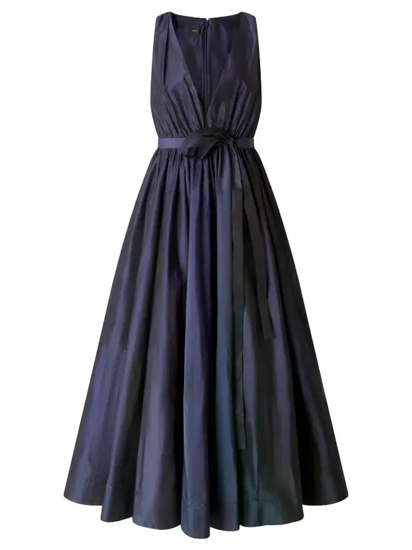 Pinko Belted Midi Dress - Blue