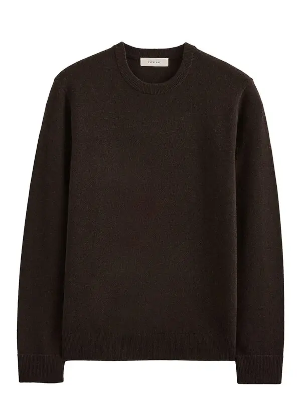 Everlane Cashmere Crew Neck Sweater - Americano Brown