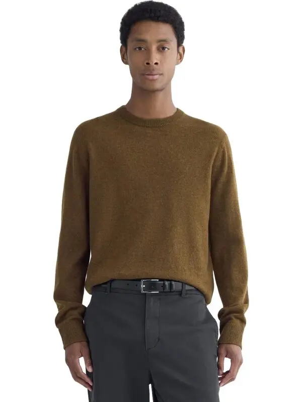 Everlane Cashmere Crew Sweater - Heathered Toffee
