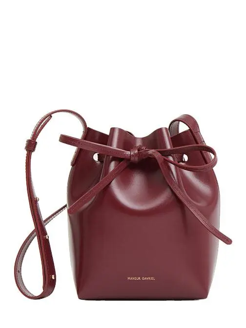 MANSUR GAVRIEL Mini Mini Bucket Bag - Claret