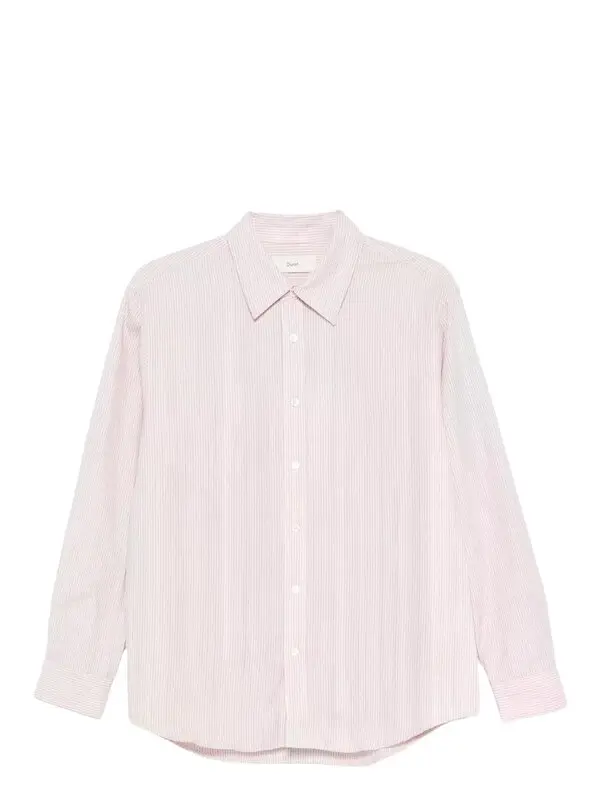 DUNST Striped Long-sleeve Shirt - Pink