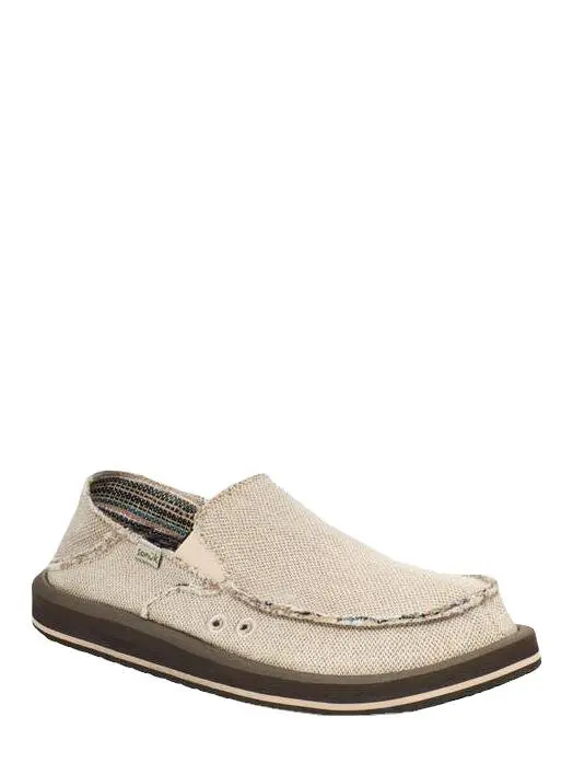 Sanuk Donny Hemp Two-tone Convertible Slip-on - Natural