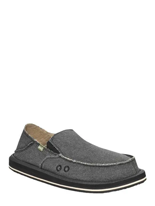 Sanuk Donny Canvas Slip-on - Charcoal