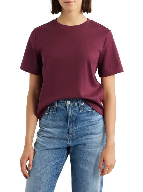 MAVI Cotton Crewneck T-shirt - Windsor Wine