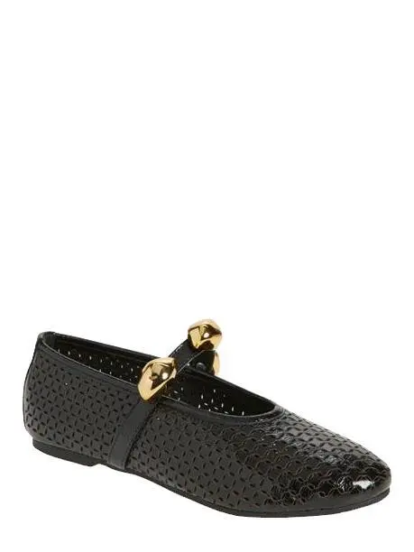 KOKO + PALENKI Shia Mary Jane Flat - Black Leather