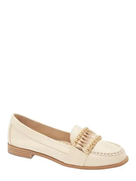 KOKO + PALENKI Tripp Leather Loafer - Beige Leather