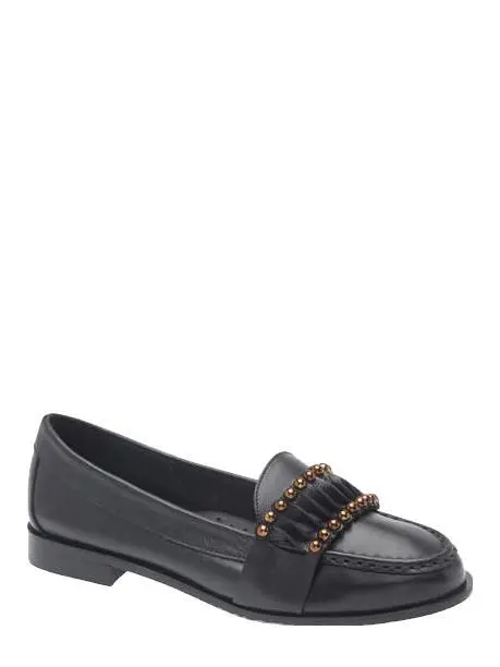 KOKO + PALENKI Tripp Leather Loafer - Black Leather