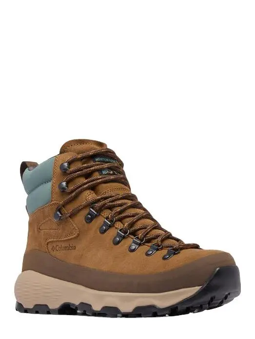 Columbia Newton Alpine Waterproof Hiking Boot - Light Brown/metal