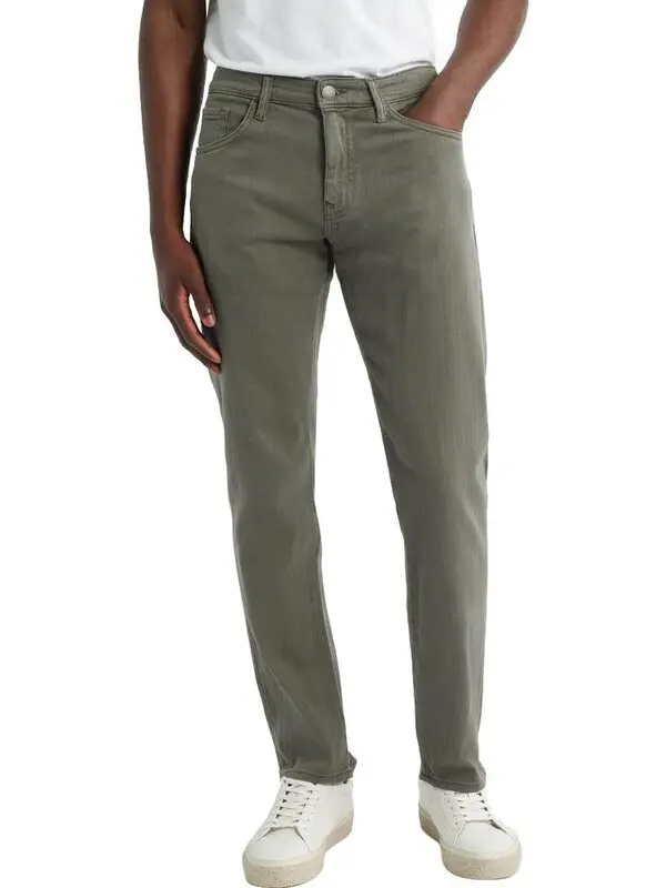 MAVI Marcus Slim Straight Leg Herringbone Pants - Sage Herringbone