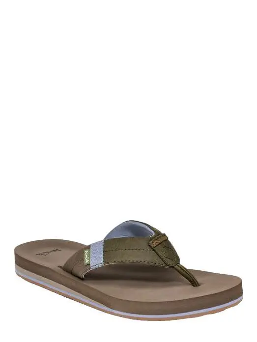 Sanuk Sawyer Flip-flop - Olive