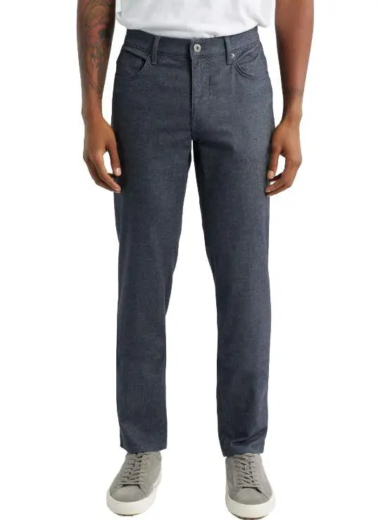 BRAX Cadiz Woolook Straight Leg Pants - Smoke Blue