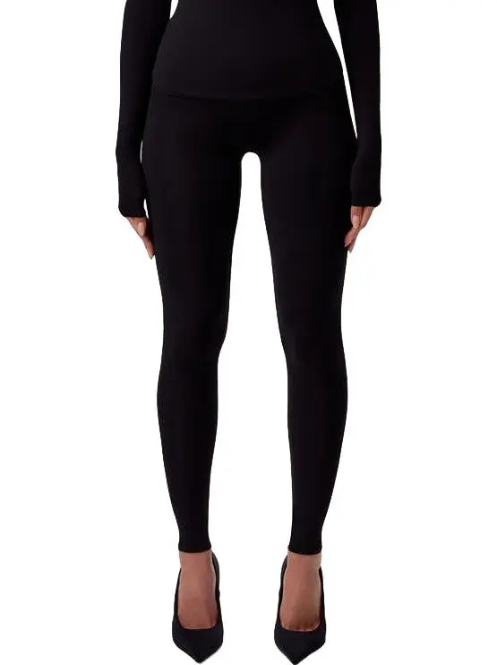 Naked Wardrobe High Waist Leggings - Black