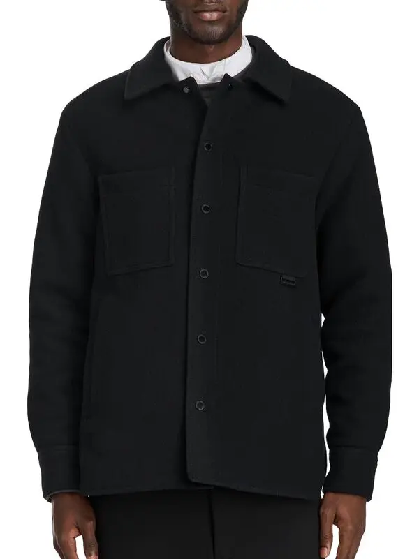 Canada Goose Atikinson Wool-blend Shirt Jacket - Black - Noir