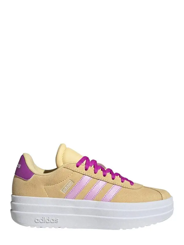 Adidas Vl Court Bold Sneakers - Orange Tint/bliss Lilac/flash Pink