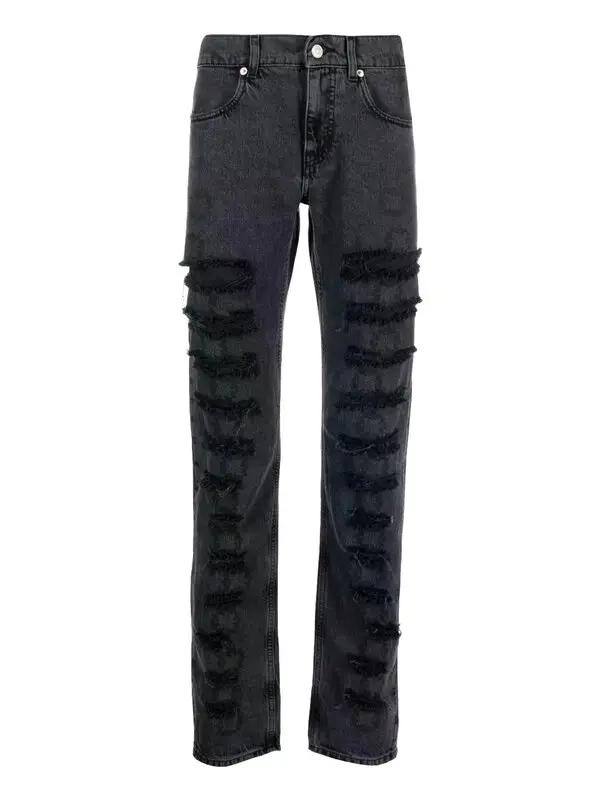 1017 Alyx 9sm Distressed-effect Skinny Jeans - Black