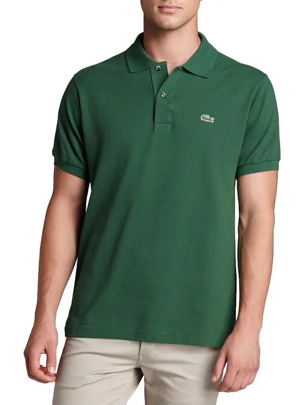 Lacoste Classic Cotton Pique Fashion Polo Shirt - Appalachian Green