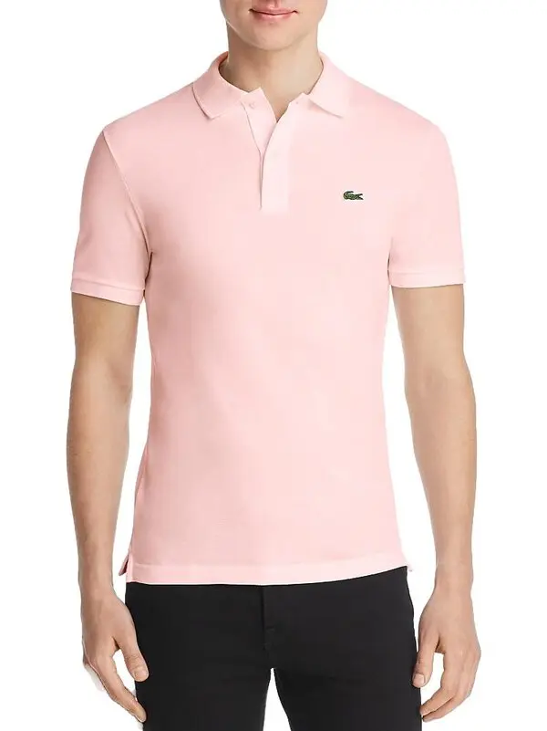 Lacoste Classic Cotton Pique Fashion Polo Shirt - Flamingo