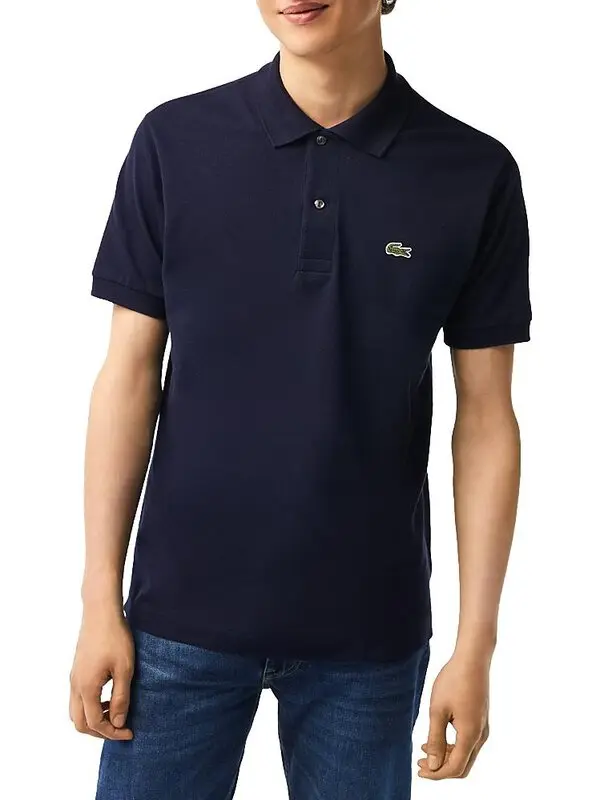 Lacoste Classic Cotton Pique Fashion Polo Shirt - Navy
