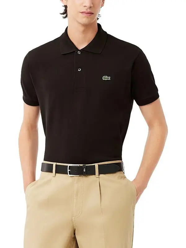 Lacoste Classic Cotton Pique Fashion Polo Shirt - Port