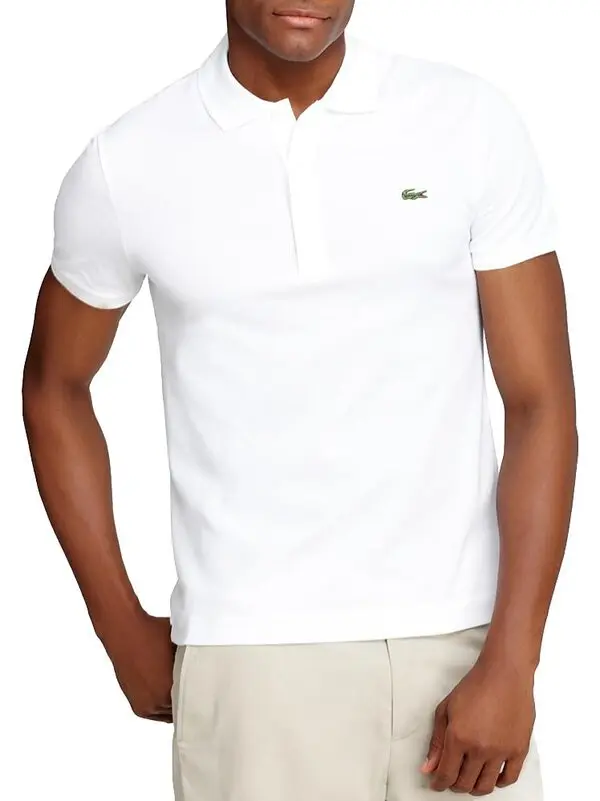 Lacoste Classic Cotton Pique Fashion Polo Shirt - White