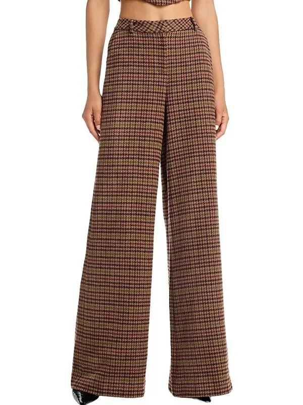 L'Agence Pilar Wide Leg Pants - Dark Brown