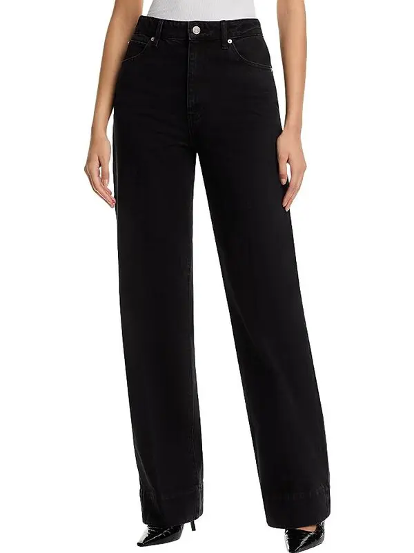 FRAME The Streamline High-rise Straight-leg Jeans - Sutro