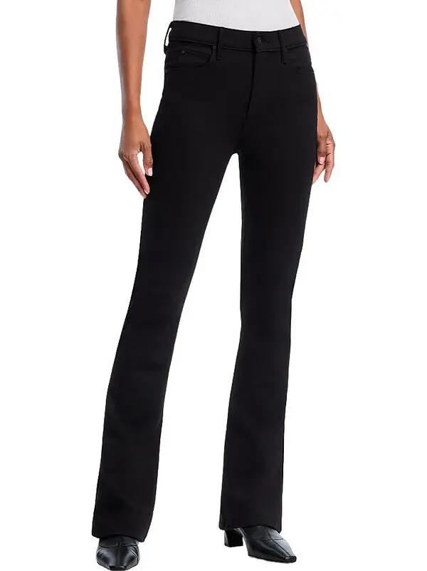 MOTHER The High Waisted Runaway Jeans - Black Black