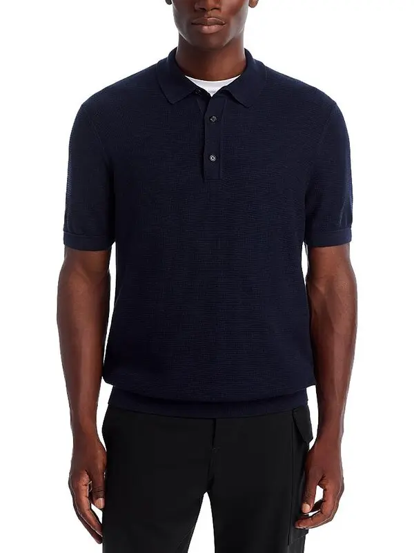 BOSS Iannoti Knit Polo Shirt - Dark Blue