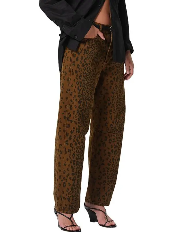 Citizens Of Humanity Miro Relaxed Tapered Jeans - Sepia Cheetah