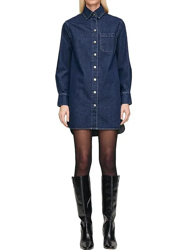DL1961 Faye Denim Shirt Dress - Lake House