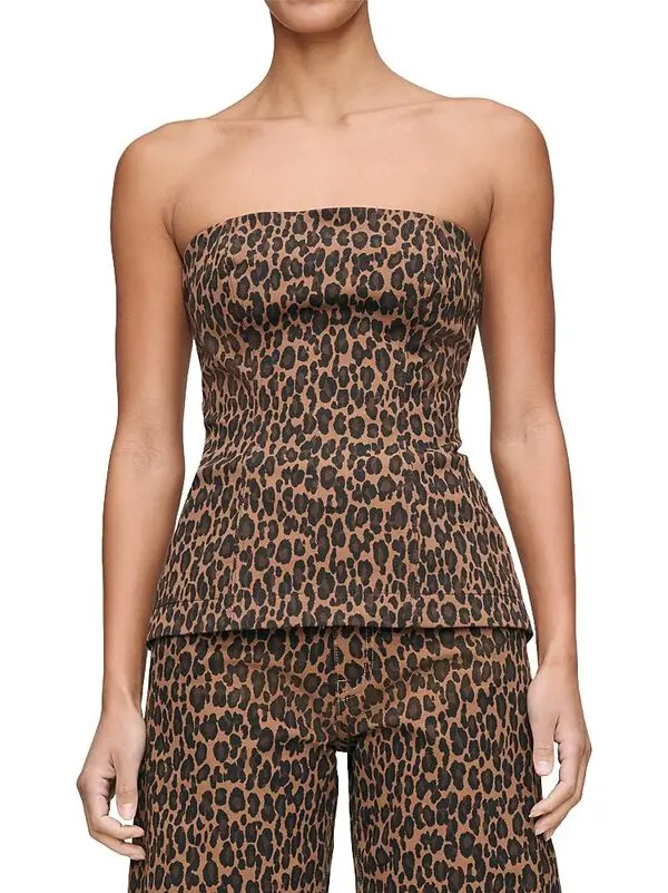 DL1961 Bustier Top - Leopard