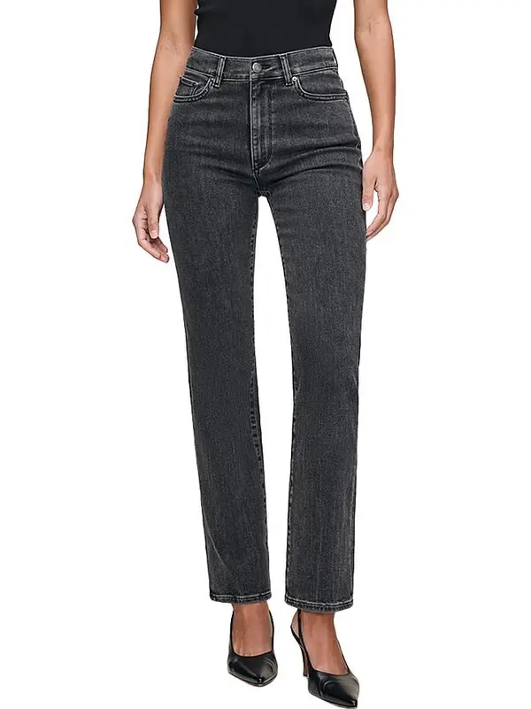 DL1961 Halle Straight High-rise Instasculpt Jeans - Nightshade