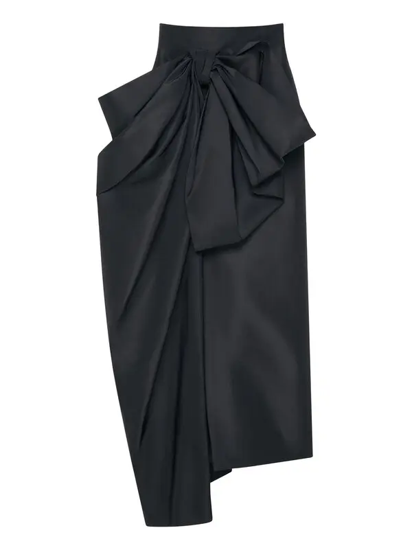 Givenchy Midi Skirt With Bow Detail - Black