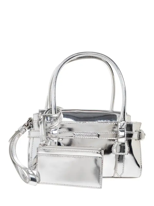 Dsquared2 Twin Shoulder Bag - Silver