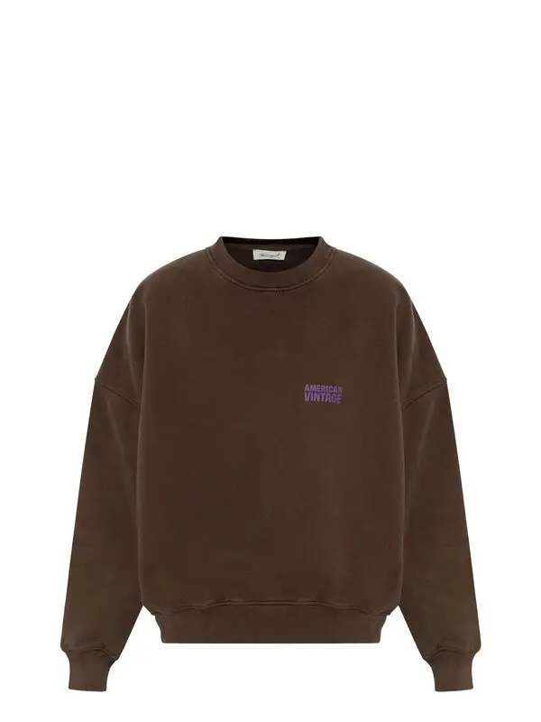 American Vintage Plizzy Sweatshirt - Brown