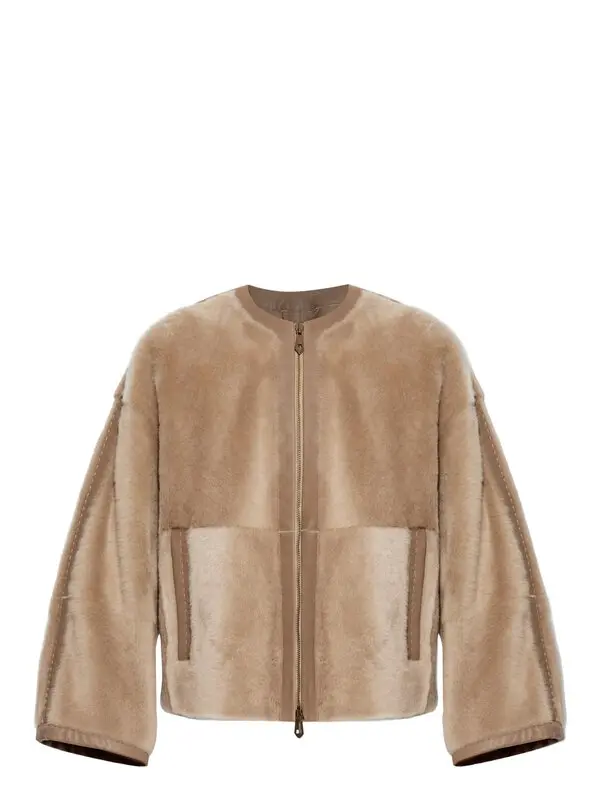 Max Mara Luana' Shearling Jacket - Beige