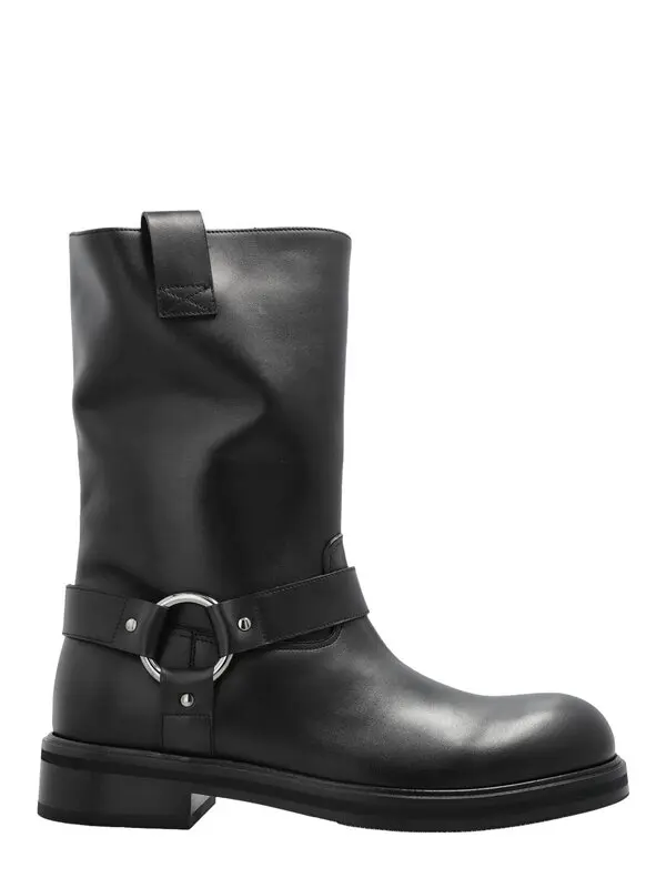 Dolce & Gabbana Leather Ankle Boots - Black