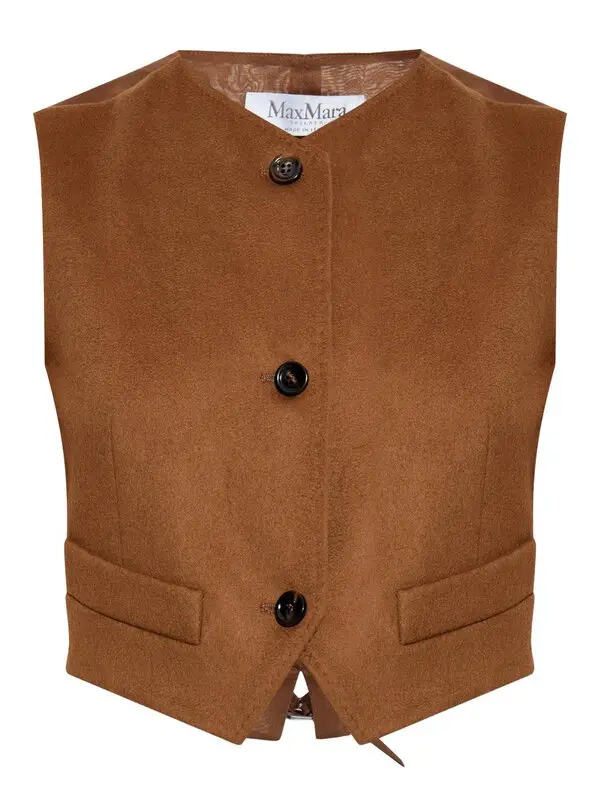 Max Mara Edda Vest - Brown