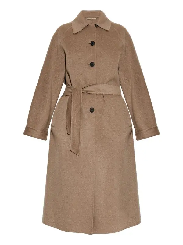 Max Mara Centro" Cashmere Coat - Brown