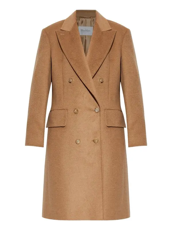 Max Mara Cosa Camel Wool Coat - Beige