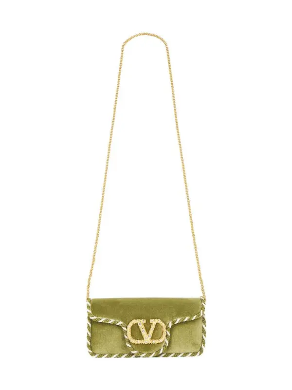 Valentino Garavani Loco Clutch - Cactus Green