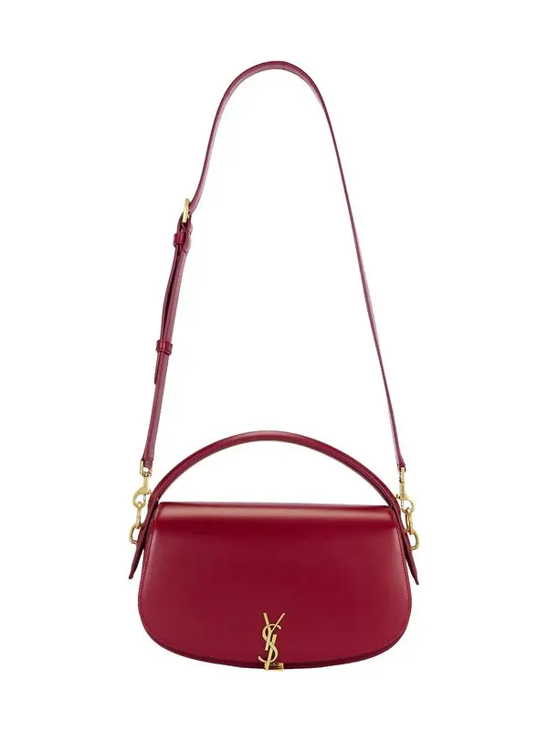 Saint Laurent Voltaire Shoulder Bag - Carmine Red
